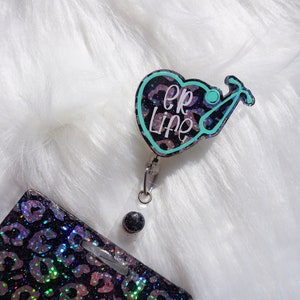 Holographic Leopard Cheetah Stethoscope Badge Buddy Set, Customizable ...