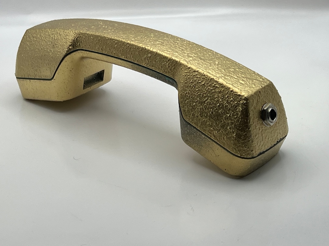 Telephone Mic Lo-fi Microphone Retro Vintage Gold Boutique - Etsy