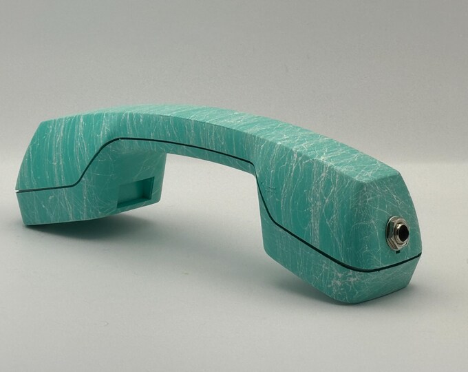 Telephone Mic, Lo-fi Microphone, Retro Vintage, Blue Marble, Boutique ...