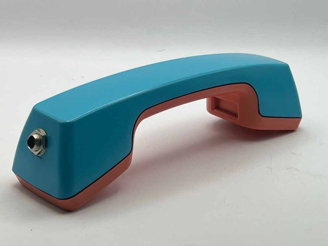 Telephone Mic, Lo-fi Microphone, Retro Vintage, Teal, Coral, Boutique ...