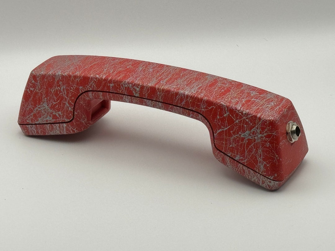 Telephone Mic, Lo-fi Microphone, Retro Vintage, Red Marble, Boutique ...