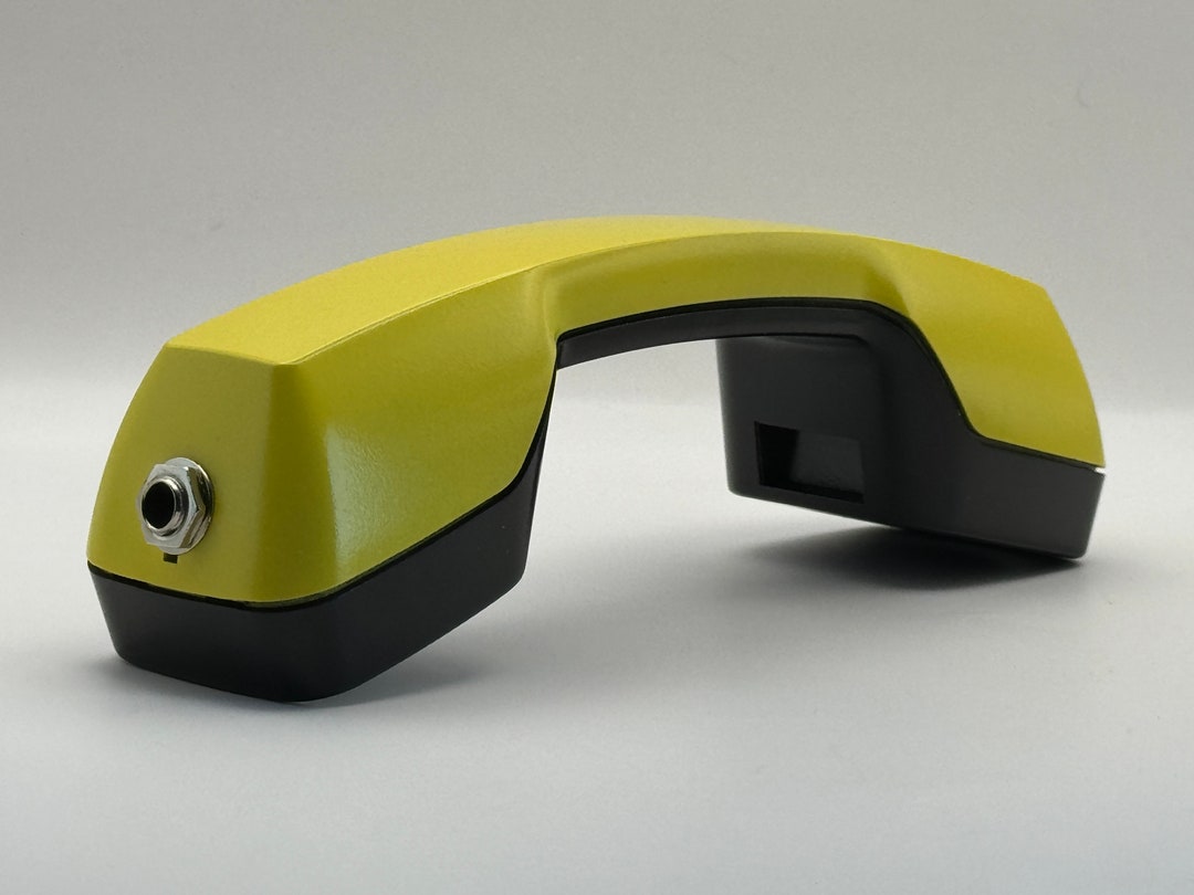 Telephone Mic, Lo-fi Microphone, Retro Vintage, Yellow, Black, Boutique ...