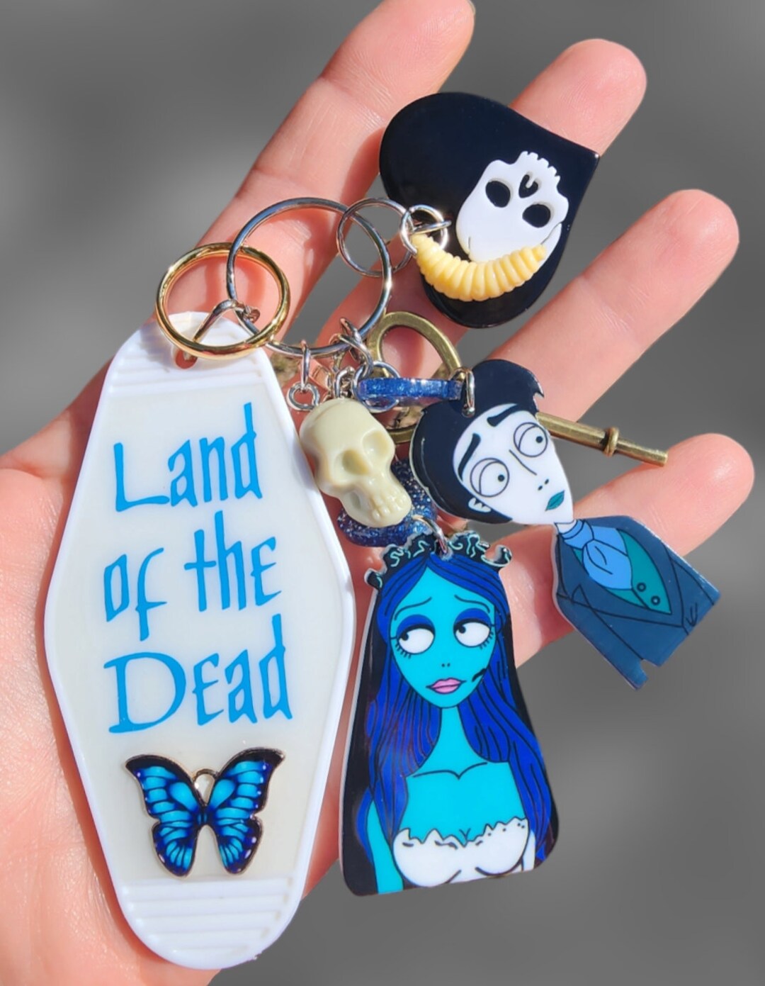 Key to the Land of the Dead, Corpse Bride Vintage Hotel Keychain - Etsy