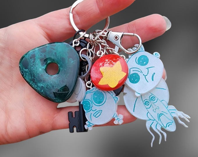Coraline Squid Keychain Charm/coraline/stuffed Squid - Etsy