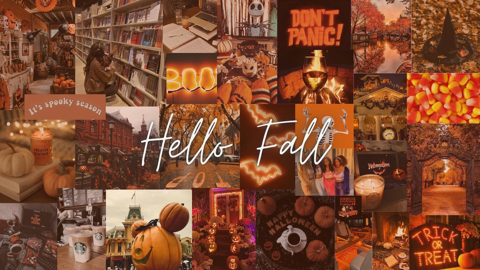 Fall/spooky Season Desktop Wallpaper, Fall, Halloween, Spooky Szn ...