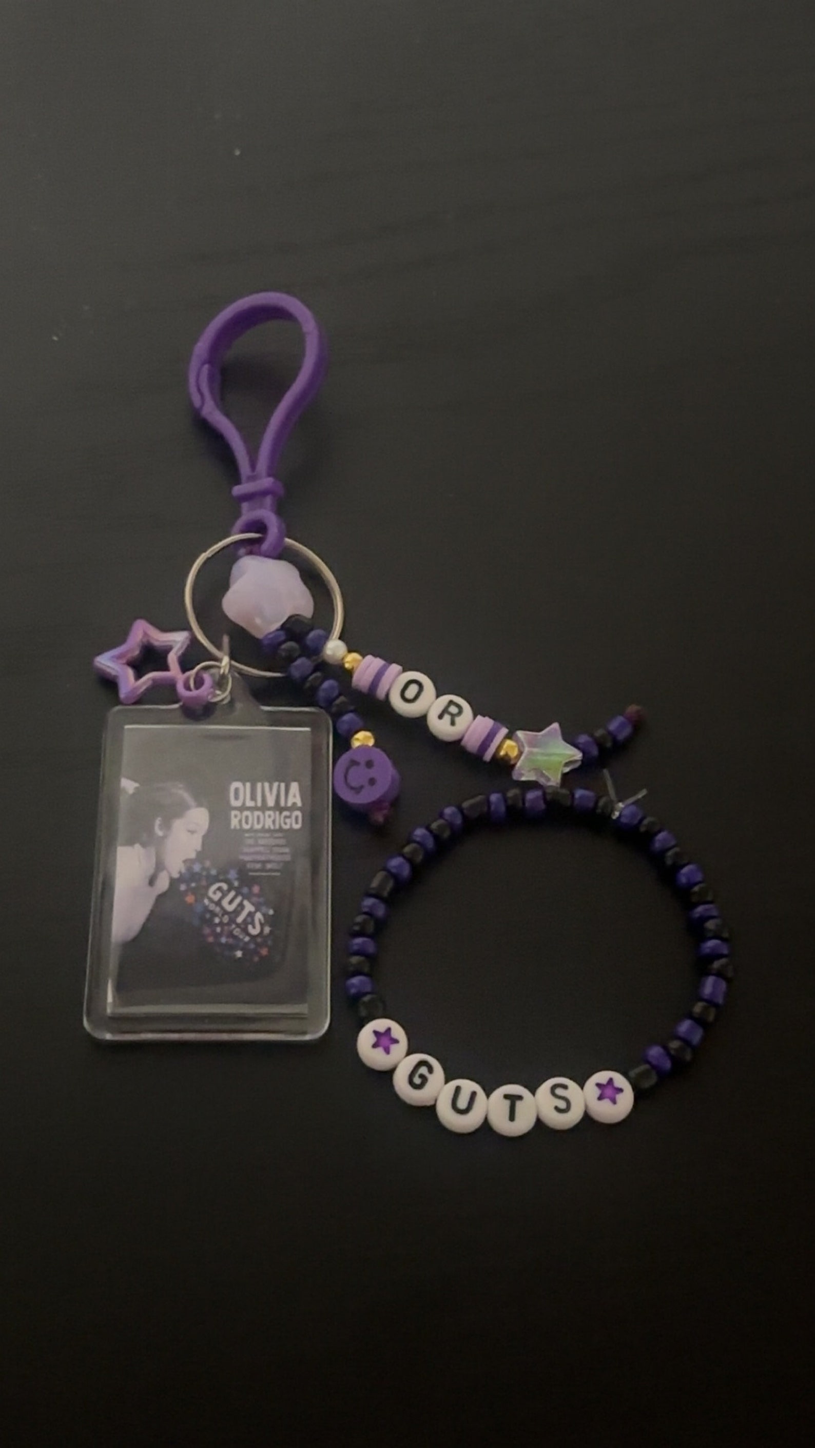 Double Sided Olivia Rodrigo Beaded Guts Keychain Inspired - Etsy UK