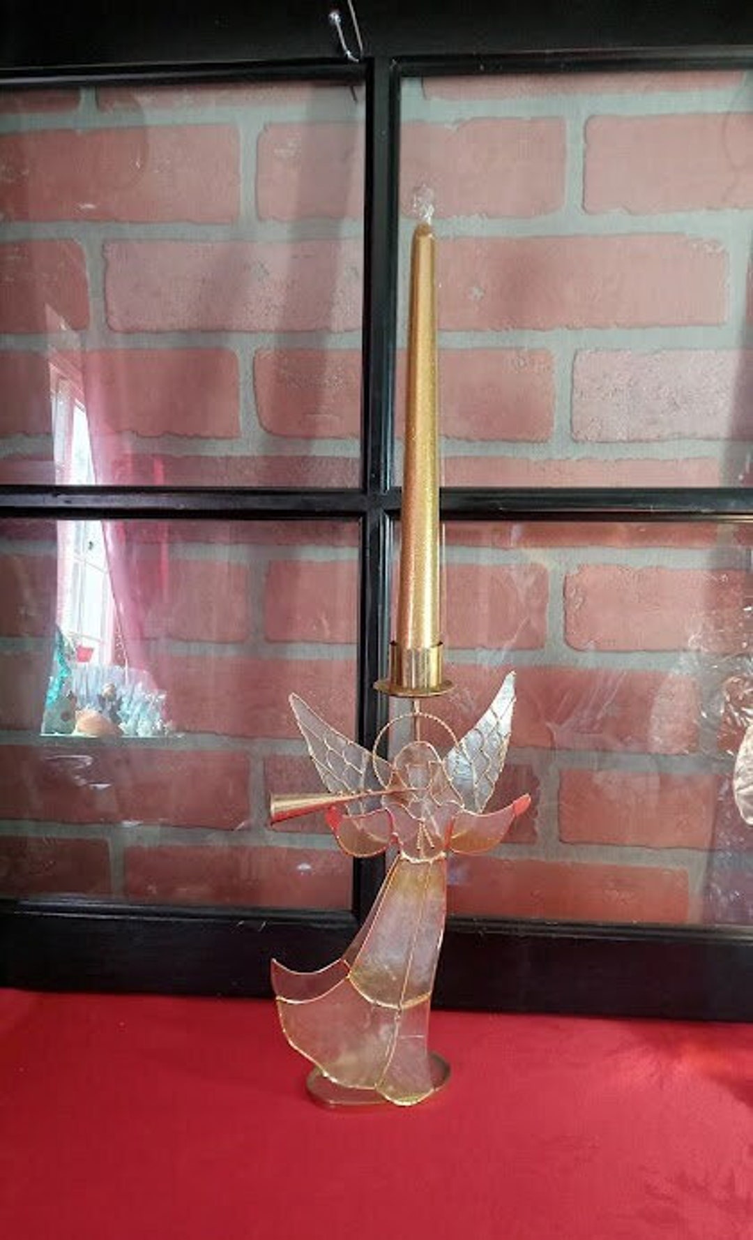 Capiz Shell Angel Taper Candle Stick Holder - Etsy