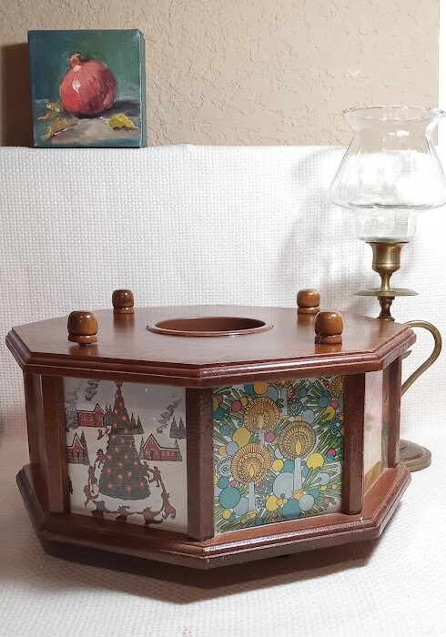 1970s Octagon Desktop Turnstyle 8photo Display W/ Pen Pencil Cup or ...