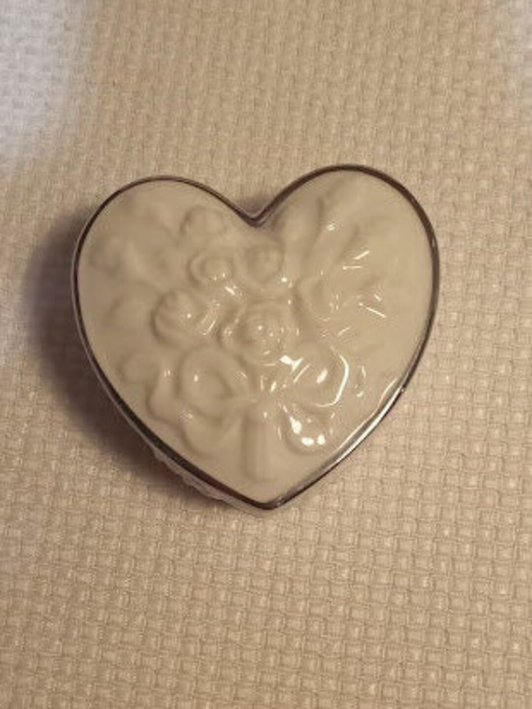Lenox Porcelain Heart Shaped Trinket Box - Etsy