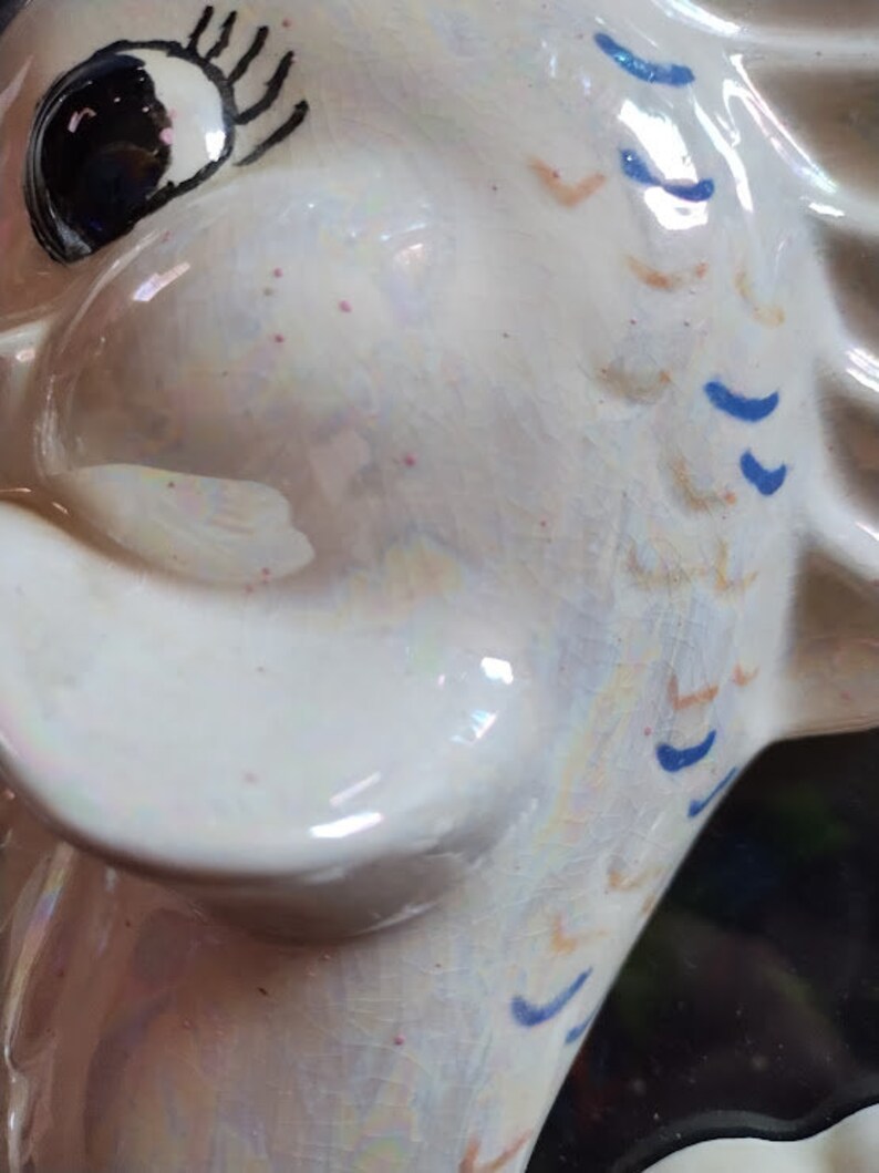 1950s Ceramic Chalkware Fish Family Wall Decor Handmade Hand Painted ...