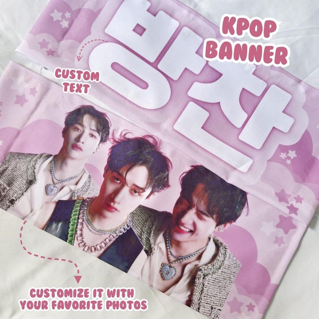Kpop Fabric Banner Slogan for Concerts - Etsy