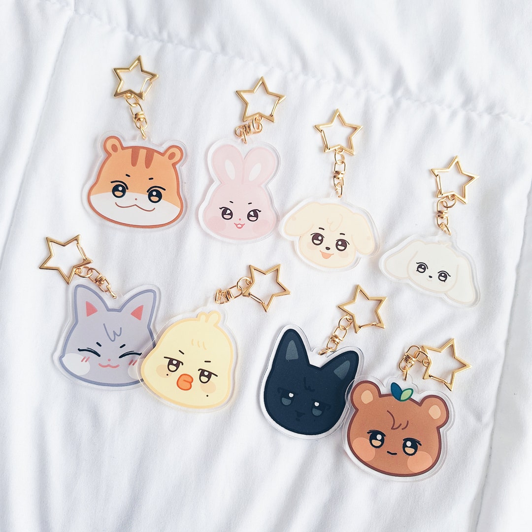 Ateez Aniteez Cute Acrylic Keychain - Etsy