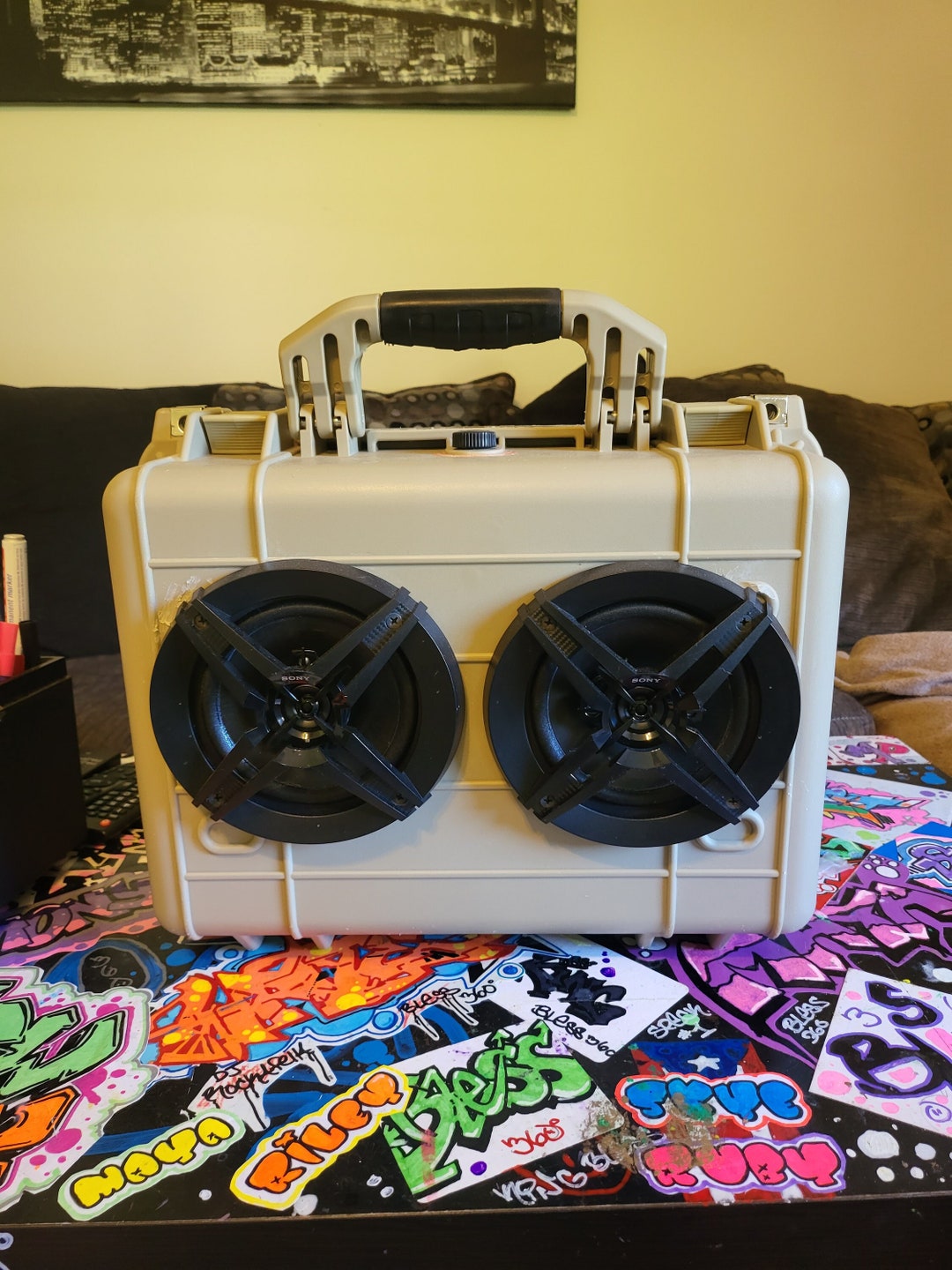Pelican Style Case Bluetooth Speaker Rockafella Sound Enterprises - Etsy