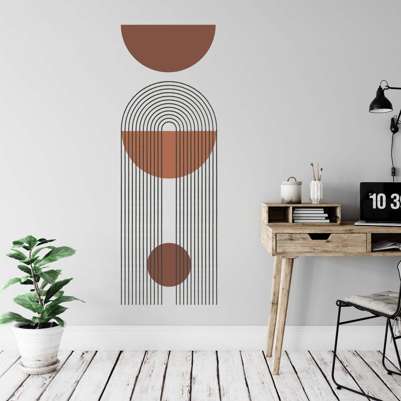Half Circle Wall Decal - Etsy