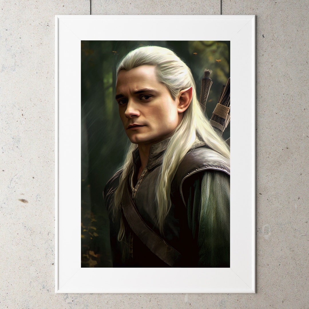 NEW Legolas Lord of the Rings Digital Lotr Elf Wall Art Print Digital ...