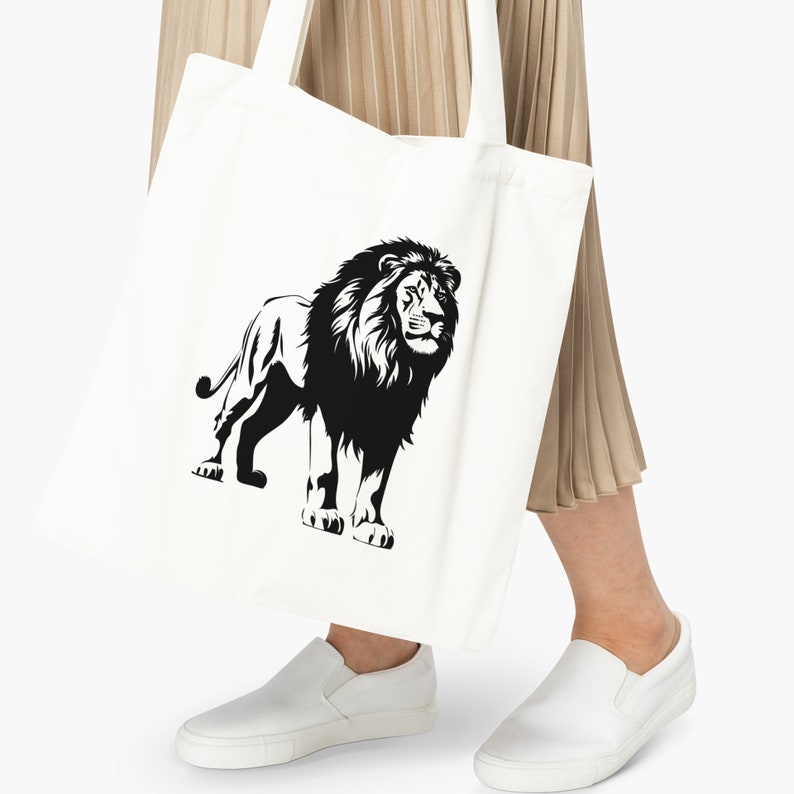 Lion Body Silhouette, Lion SVG, Pdf, Dxf, Png, Lion Clipart, Lion ...