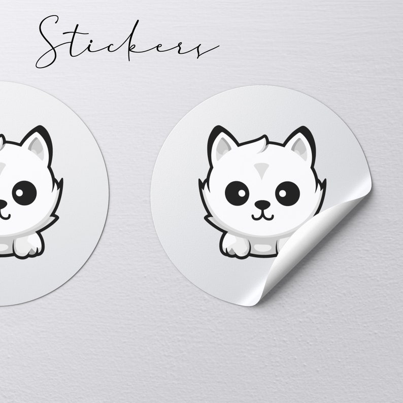 Cute Chibi Dog Silhouette, App Icon SVG, Pdf, Dxf, Png, Dog Clipart ...