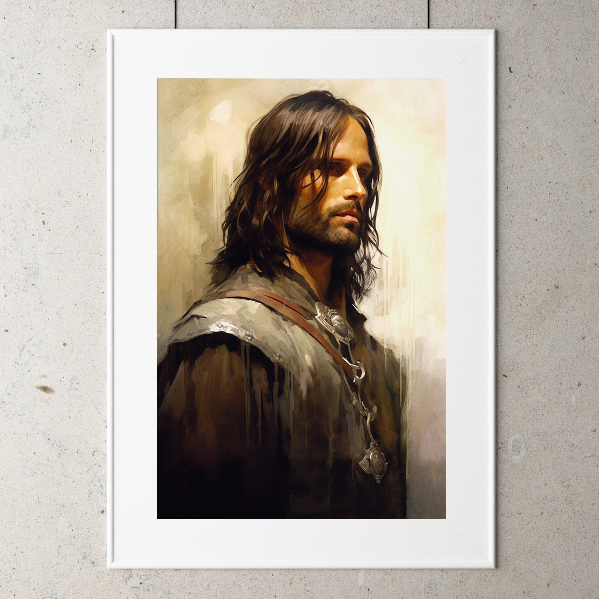 NEW! Aragorn Lord of the Rings Digital | Lotr Wall Art Print | Digital ...