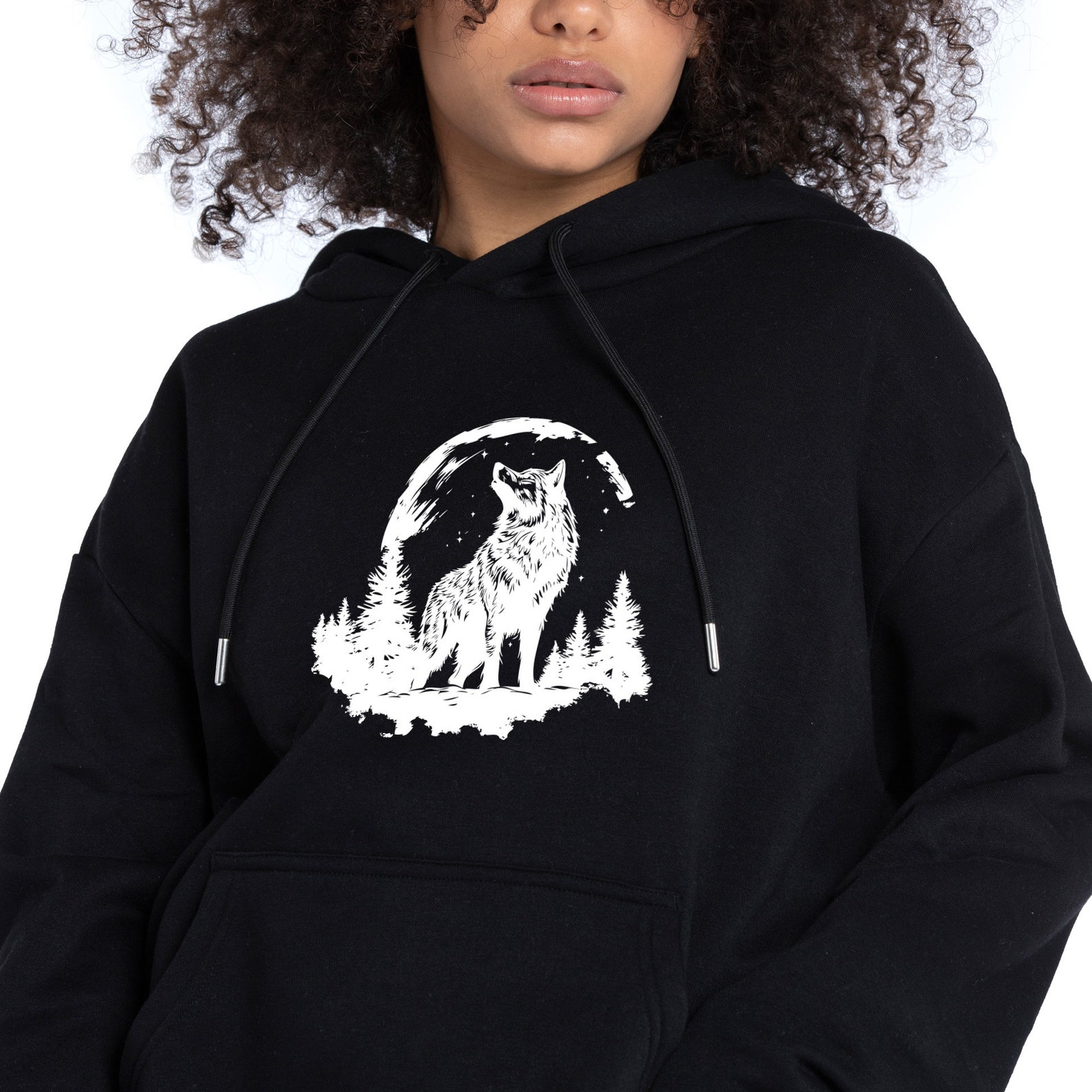 Howling Wolf Silhouette Wolf SVG Pdf Dxf Png Wolf - Etsy