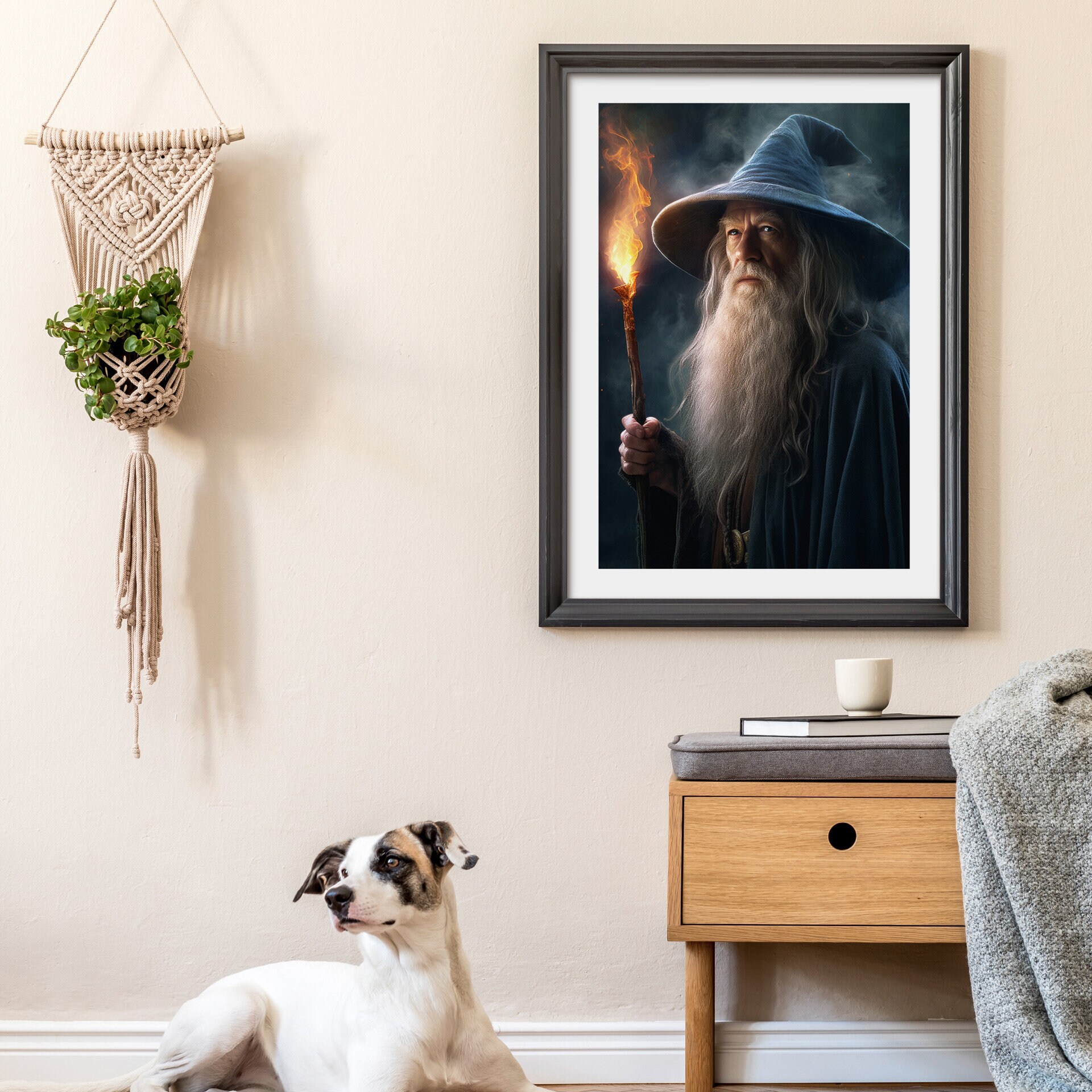 NEW! Gandalf Lord of the Rings Digital | Lotr Wall Art Print | Digital ...