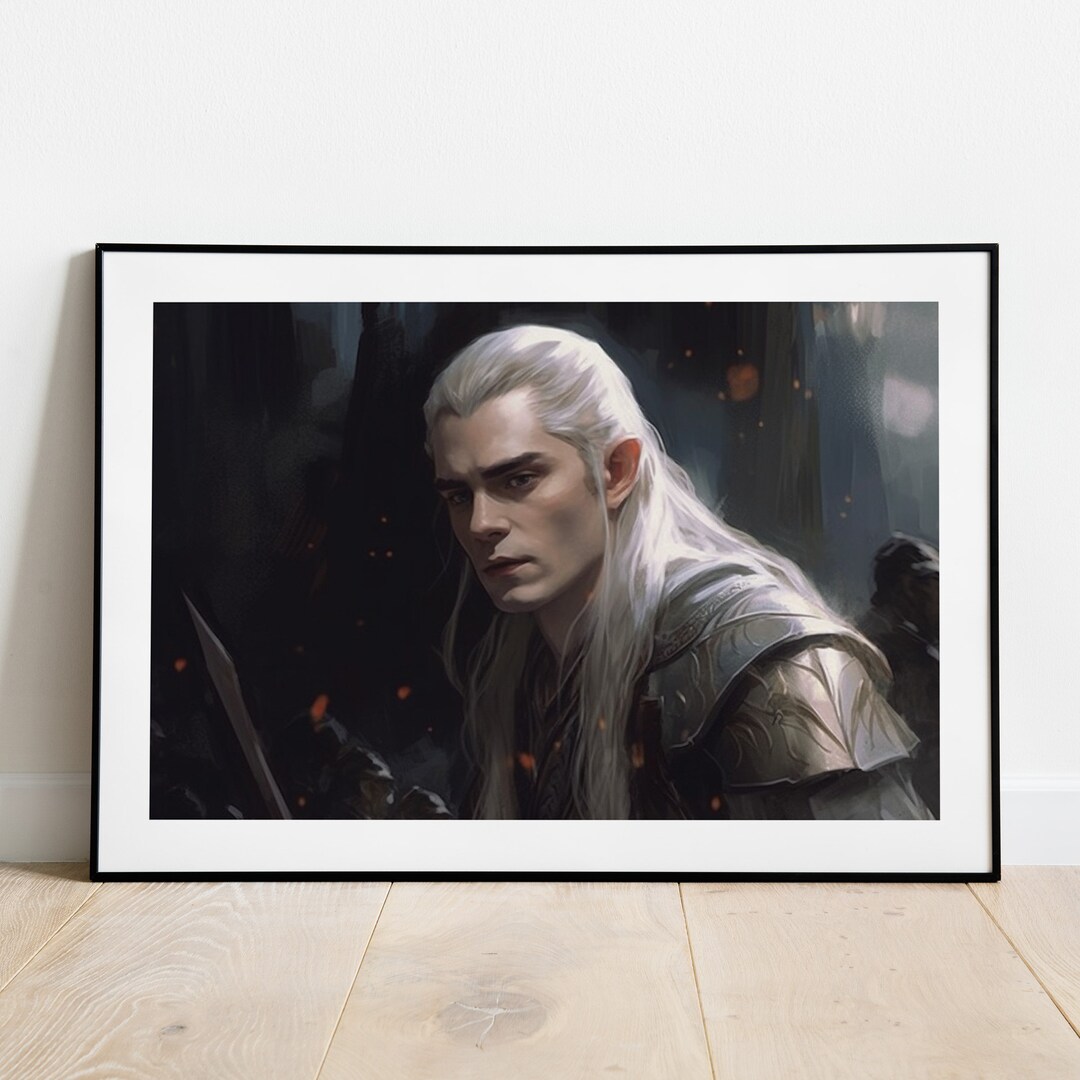 NEW Legolas Lord of the Rings Digital Lotr Elf Wall Art Print Digital ...