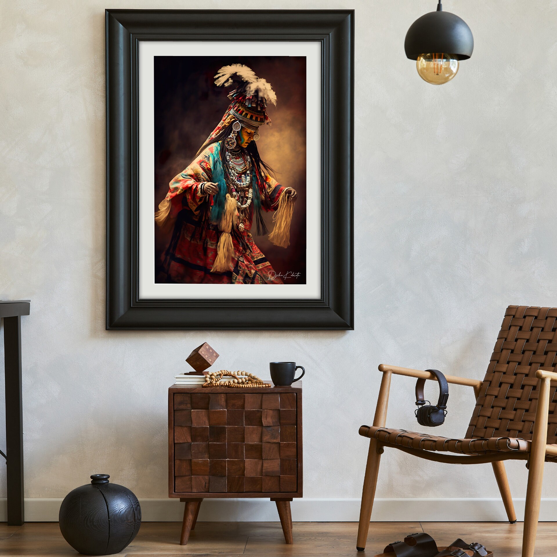 Lakota Sun Dance Ritual Dancing Indian Native Woman, Wall Art Print ...