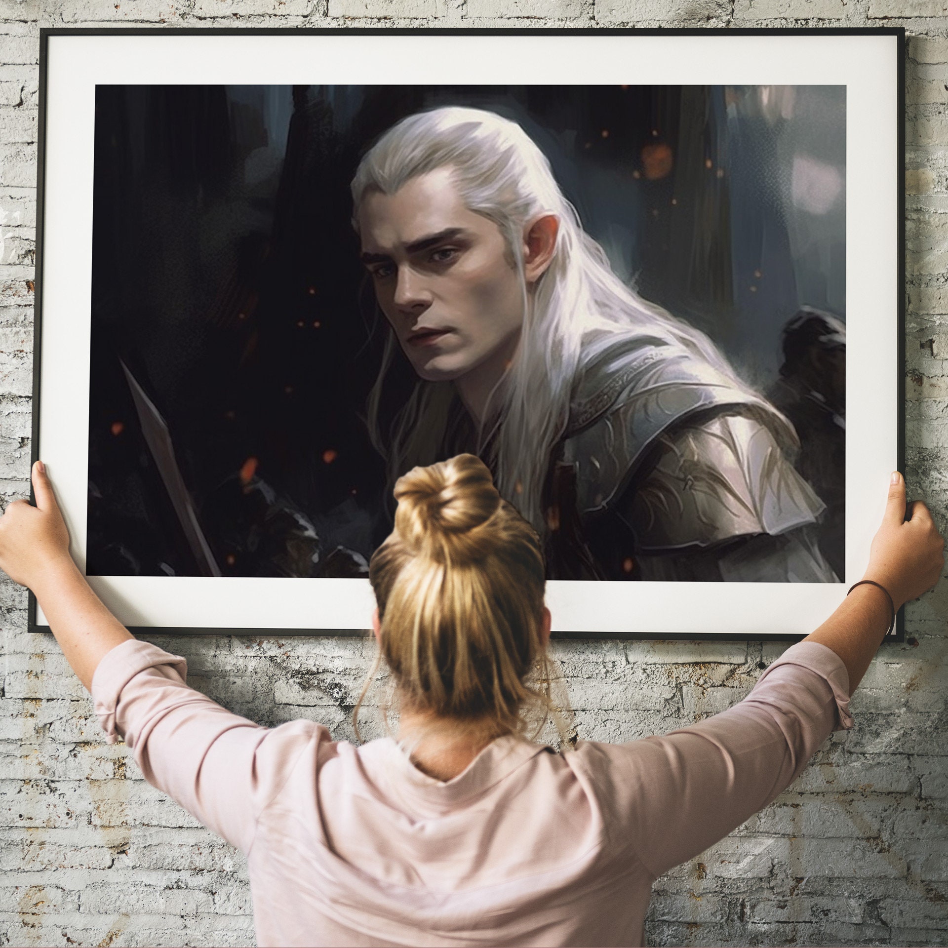 NEW Legolas Lord of the Rings Digital Lotr Elf Wall Art Print Digital ...