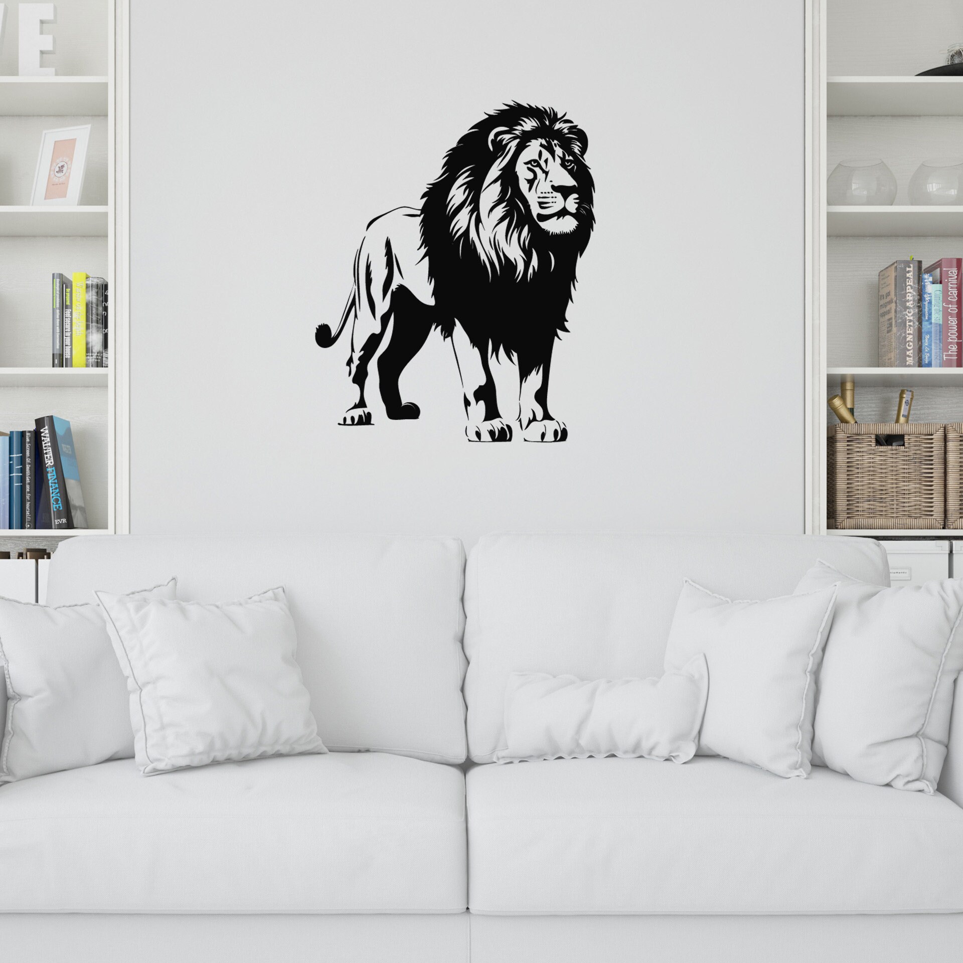 Silueta del cuerpo del león, León SVG, Pdf, Dxf, Png, Imágenes ...