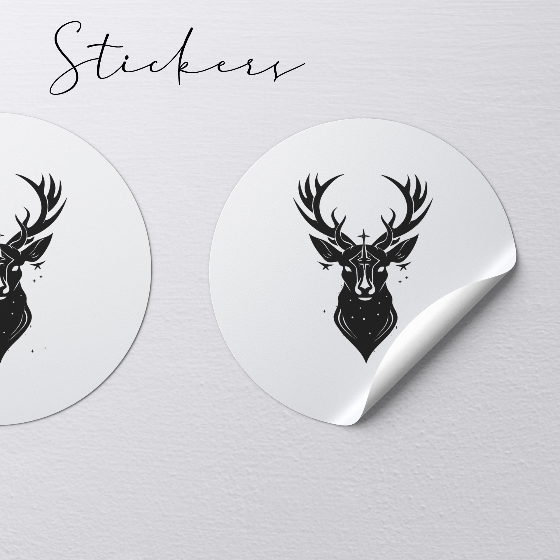 Deer Head Silhouette Stag Shape SVG Pdf Dxf Png Deer With - Etsy