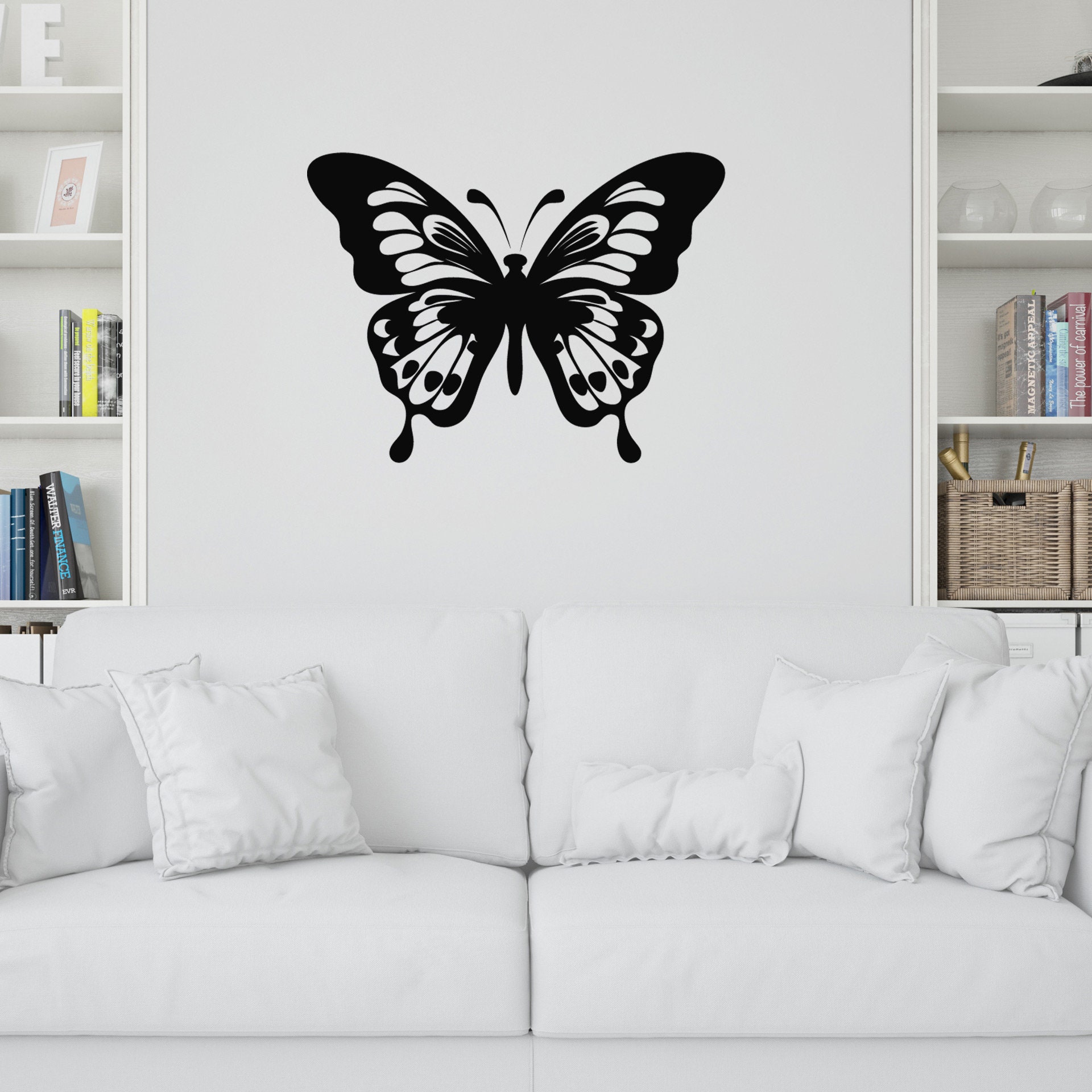 Silueta de mariposa, Mariposa SVG, Pdf, Dxf, Png, Clipart, Logotipo ...