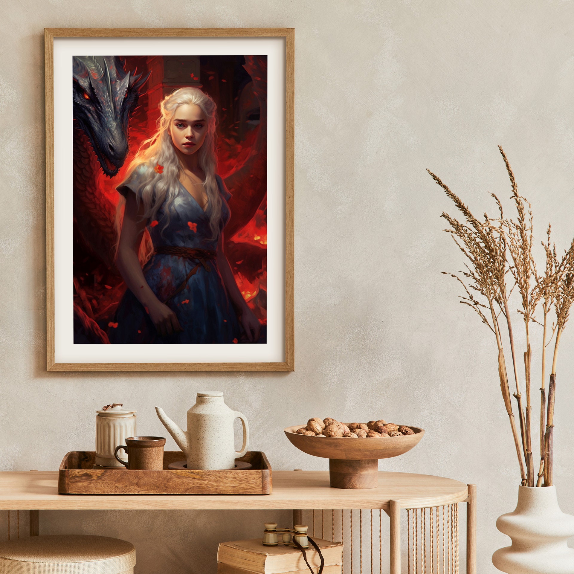 Daenerys Targaryen Game of Thrones Digital Got Wall Art Print Digital ...