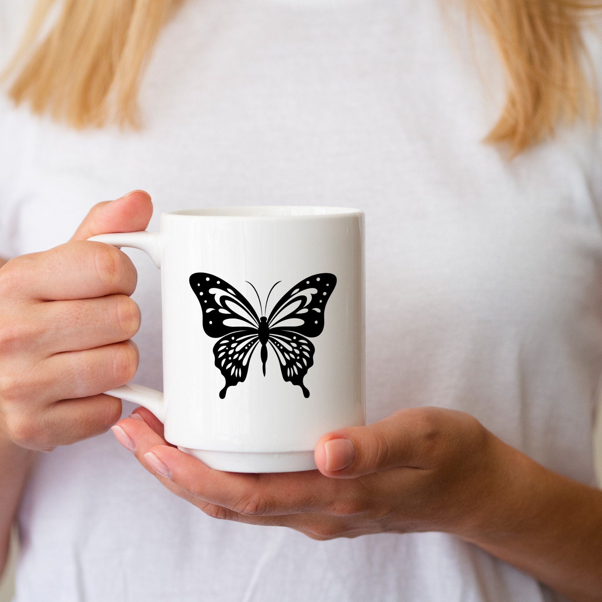 Silueta de mariposa mariposa SVG Pdf Dxf Png Imágenes - Etsy México