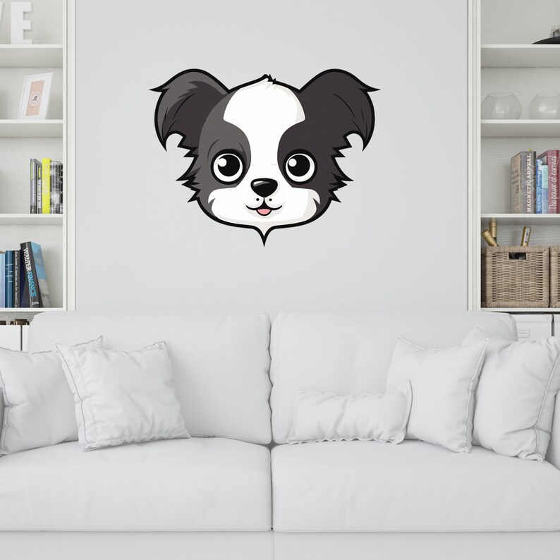 Cute Chibi Dog Head Face, Baby Kawaii Puppy Illustration, SVG, Pdf, Dxf ...