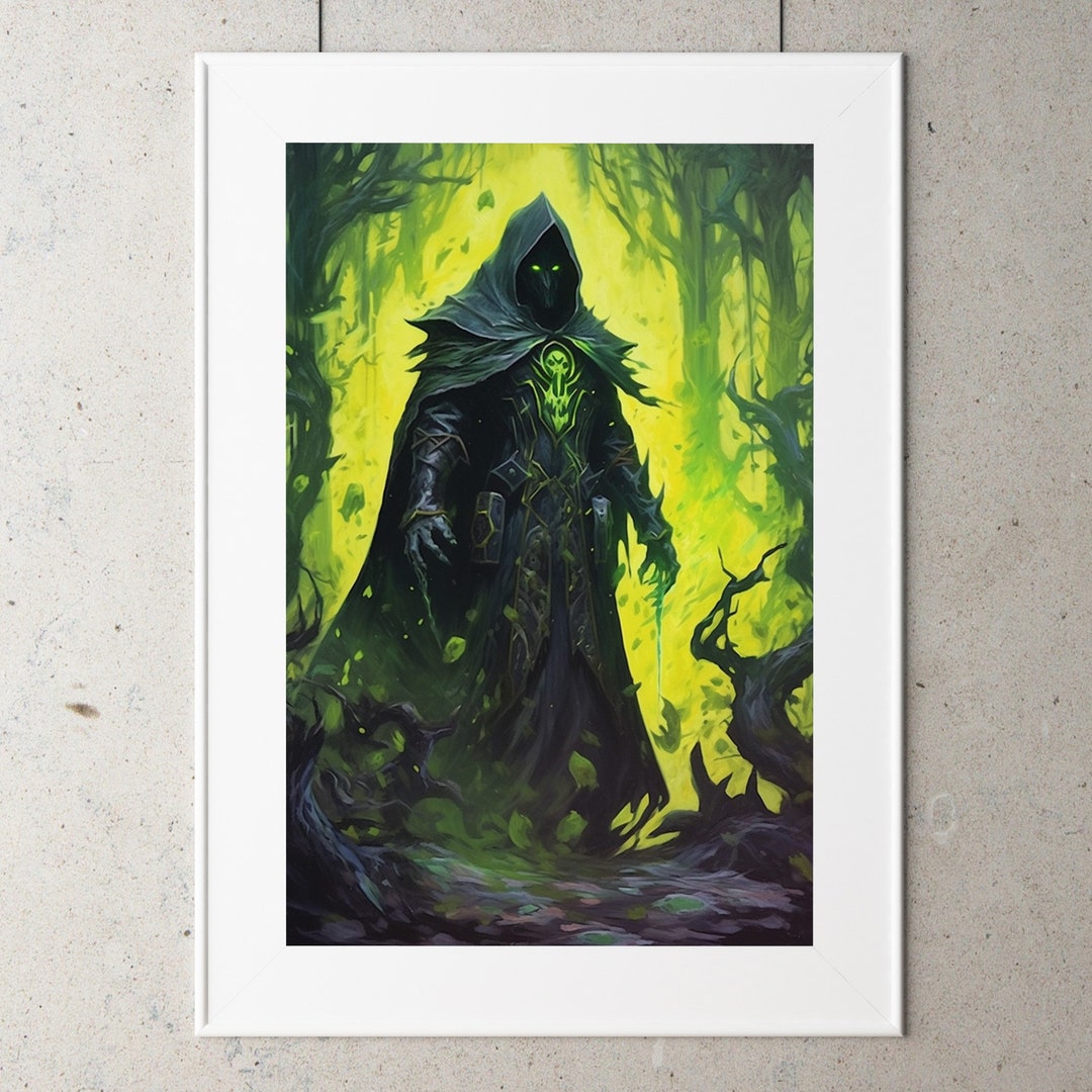 NEW! Warlock Printable Wall Art | World of Warcraft Warlock Fel Wall ...