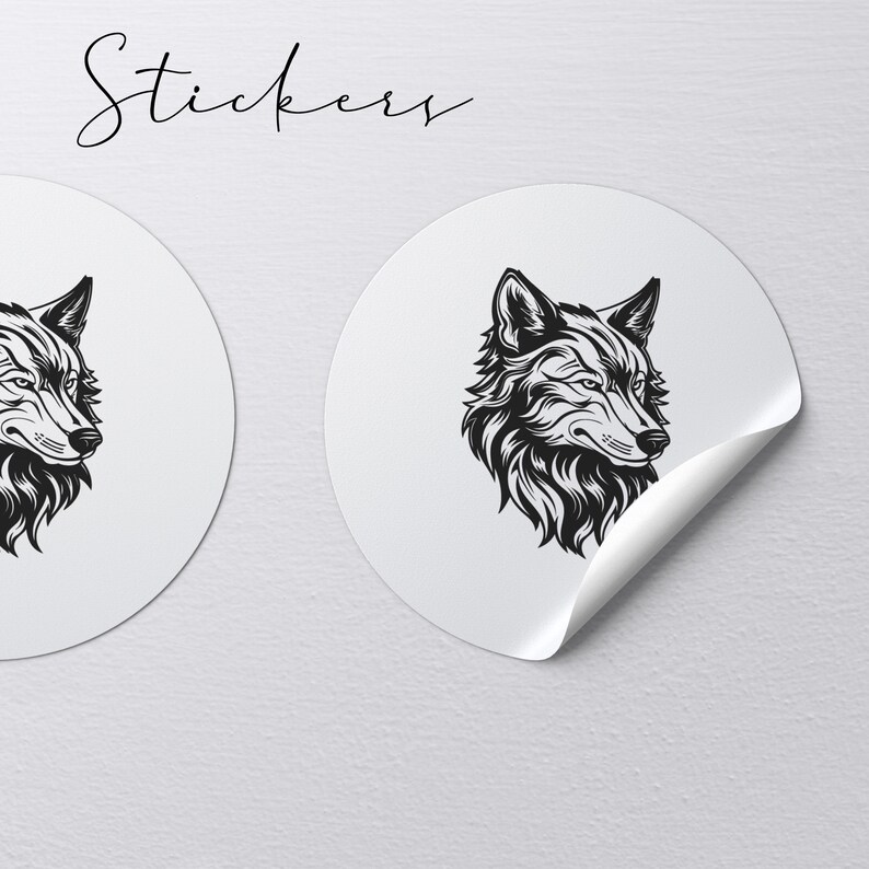 Silueta de cabeza de lobo, cara de lobo SVG, Pdf, Dxf, Png, imágenes ...