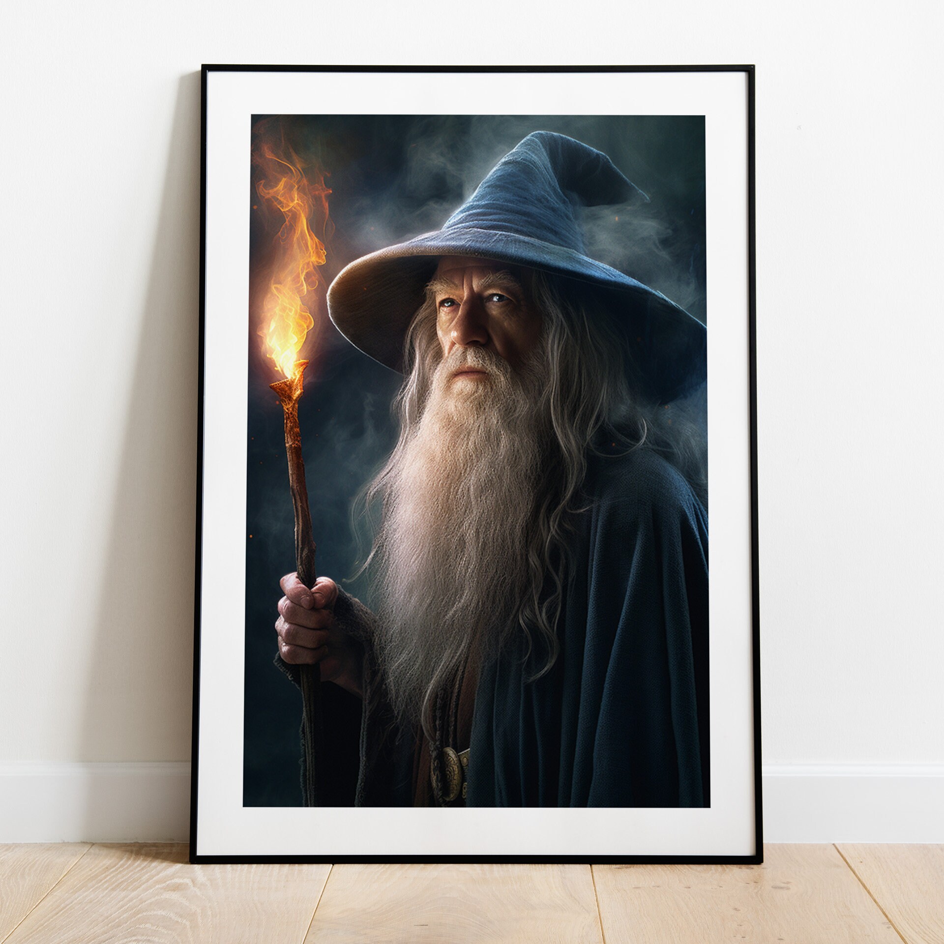 NEW! Gandalf Lord of the Rings Digital | Lotr Wall Art Print | Digital ...