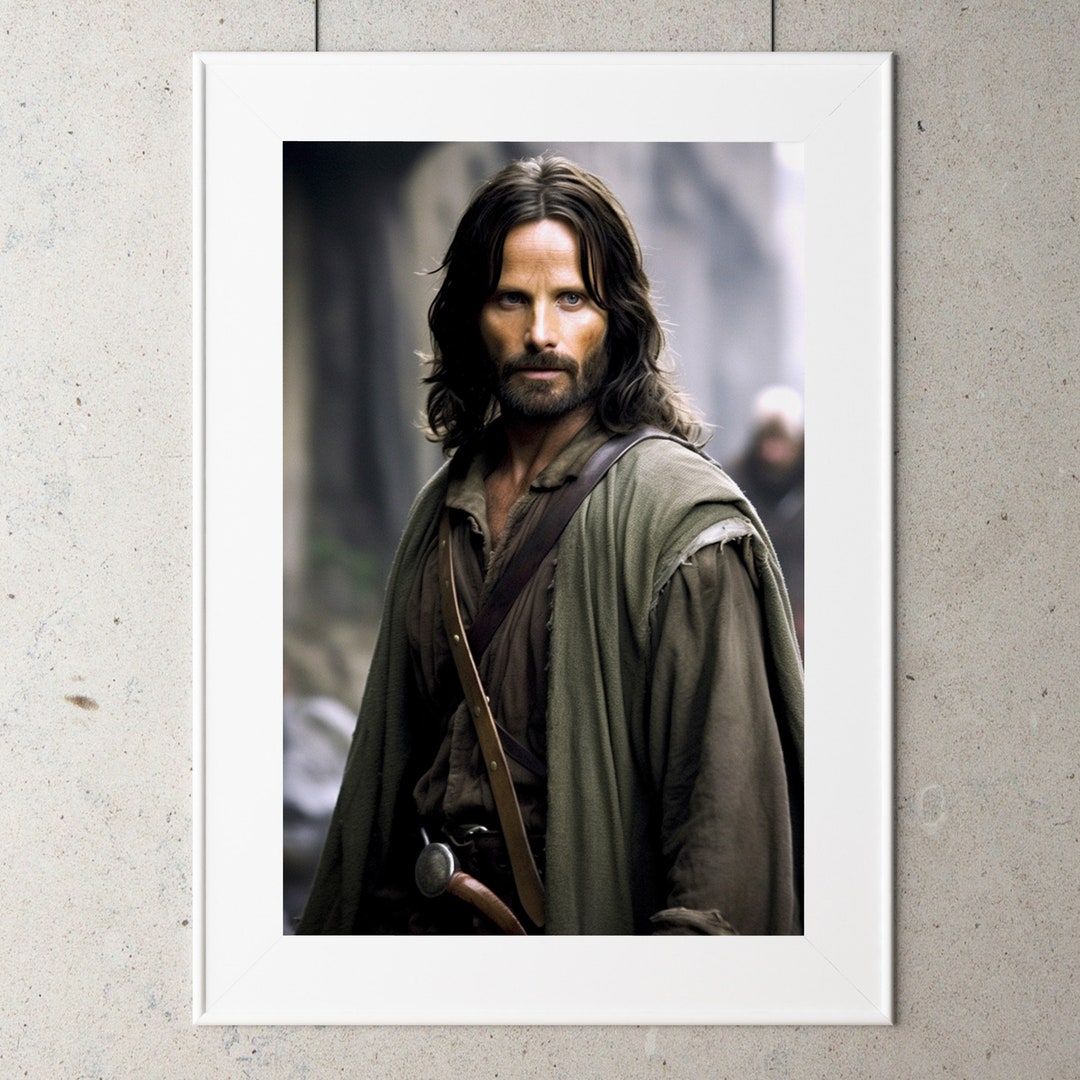 NEW! Aragorn Lord of the Rings Digital | Lotr Wall Art Print | Digital ...