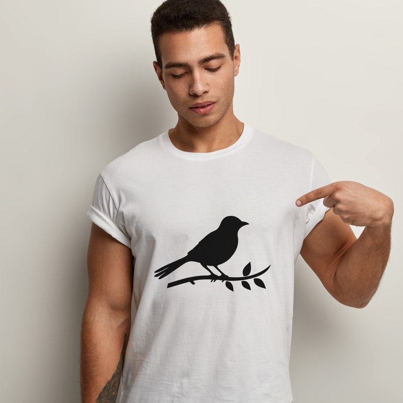 Bird Silhouette, Bird SVG, Pdf, Dxf, Png, Bird Clipart, Bird Vector ...