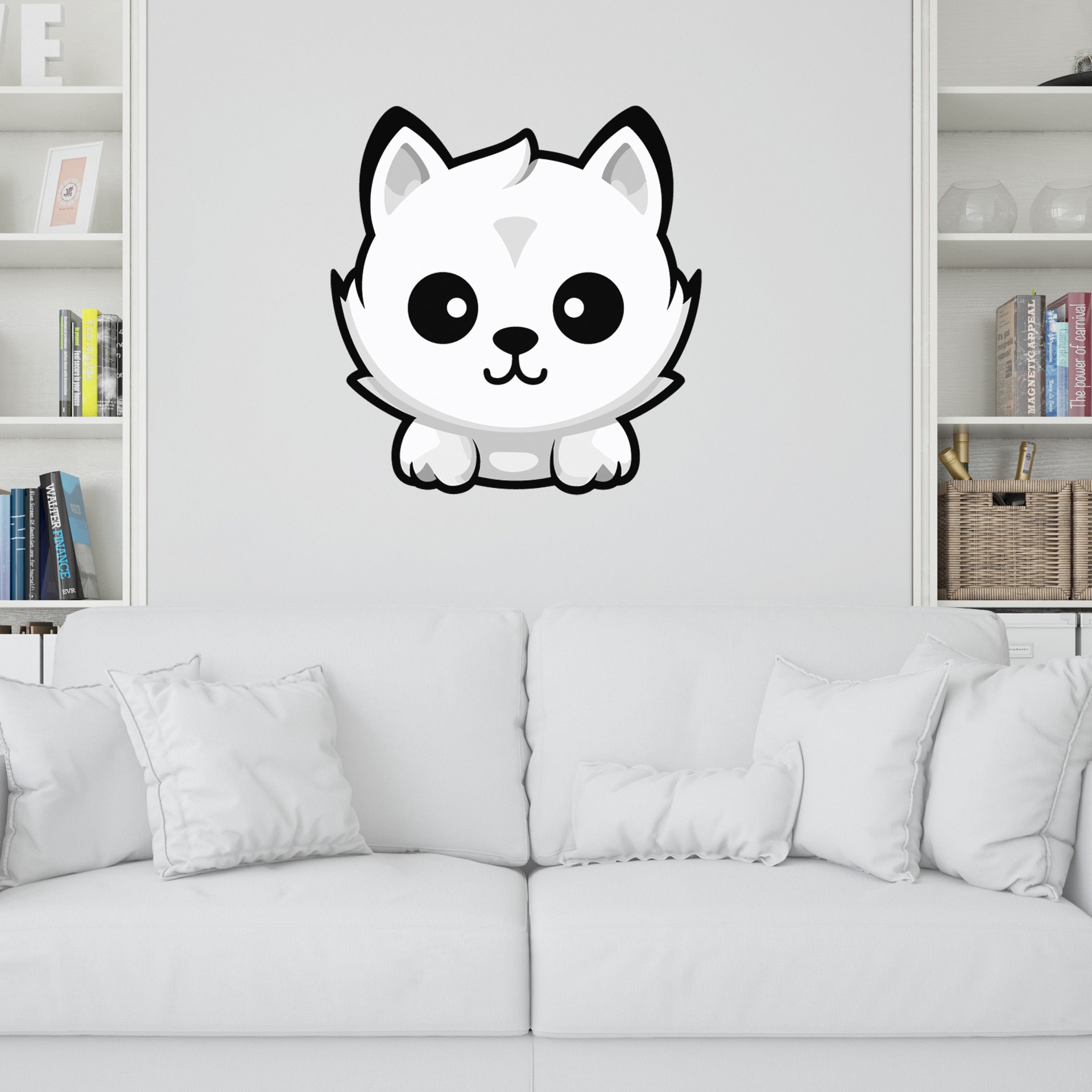 Cute Chibi Dog Silhouette, App Icon SVG, Pdf, Dxf, Png, Dog Clipart ...