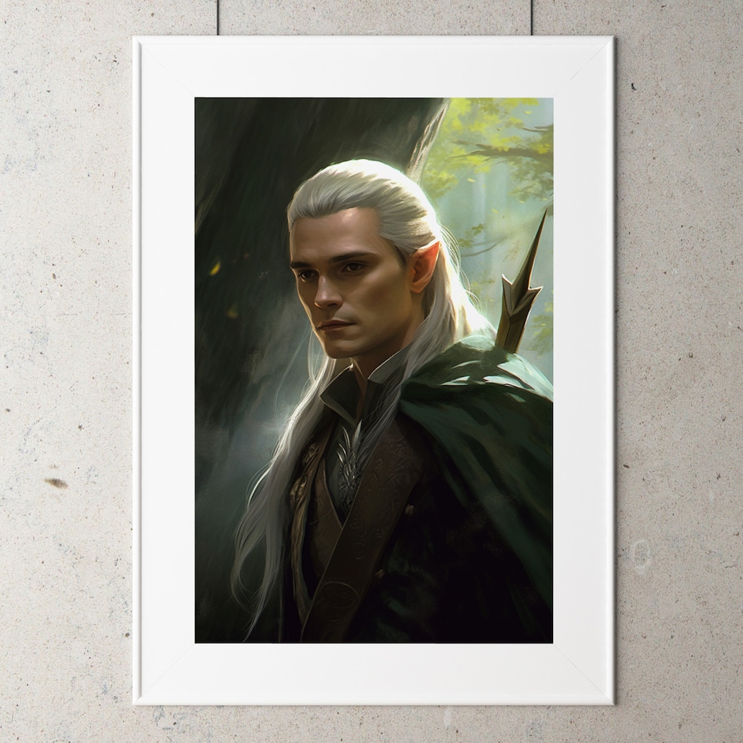 NEW Legolas Lord of the Rings Digital Lotr Elf Wall Art Print Digital ...