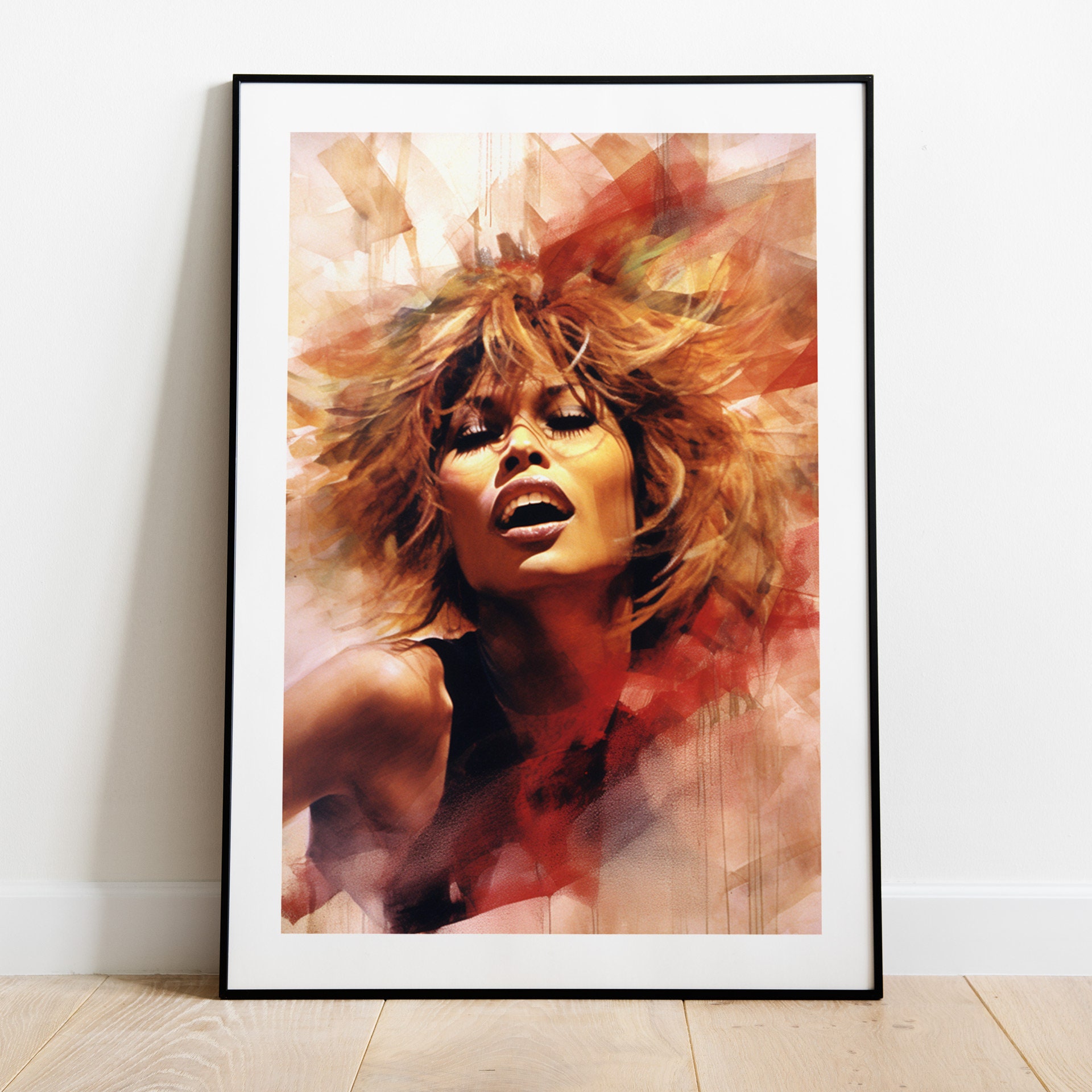 Tina Turner Digital Tina Turner Wall Art Print Digital - Etsy