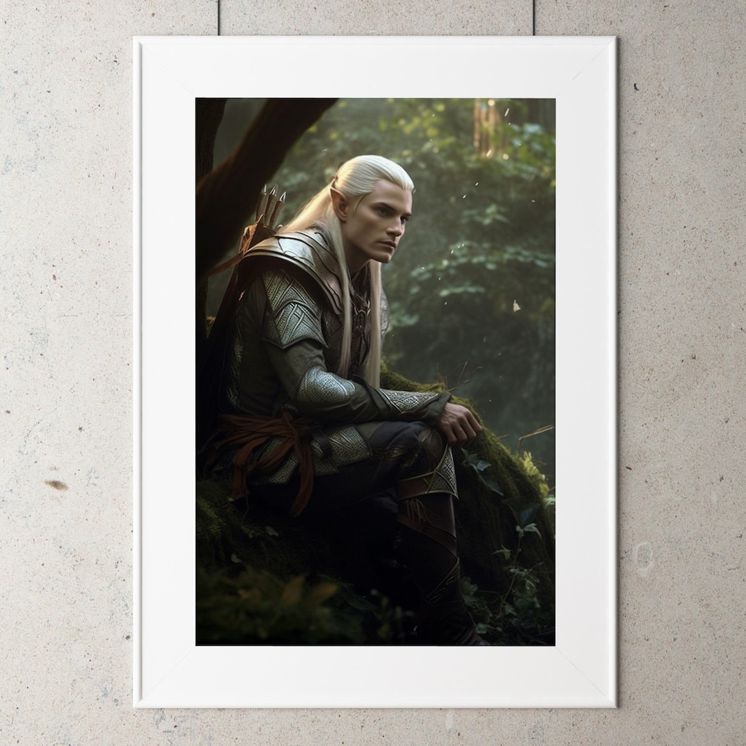 NEW Legolas Lord of the Rings Digital Lotr Elf Wall Art - Etsy