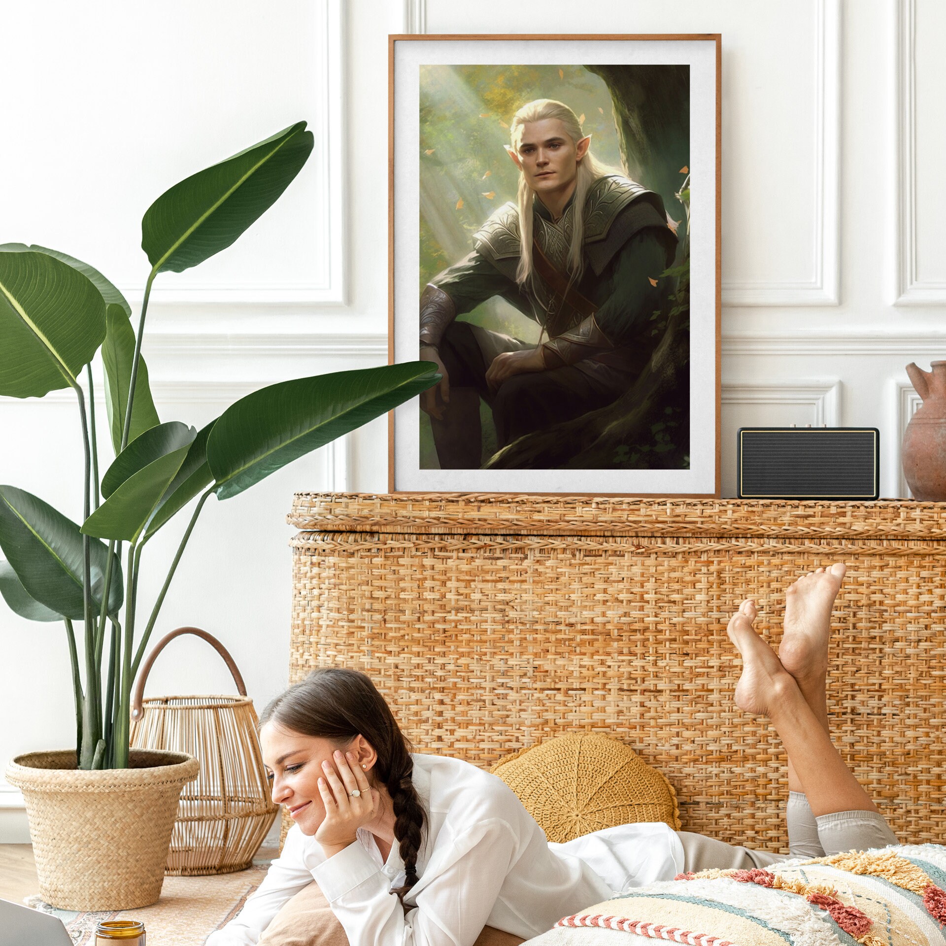 NEW Legolas Lord of the Rings Digital Lotr Elf Wall Art - Etsy