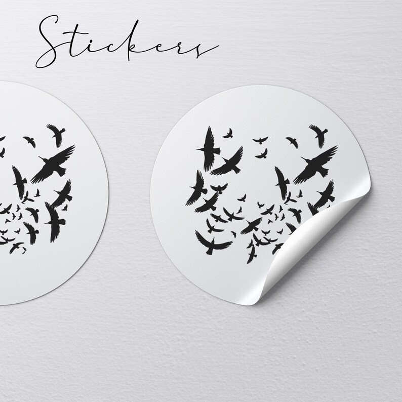 Birds Flying Silhouette, Bird SVG, Pdf, Dxf, Png, Soaring Birds Clipart ...