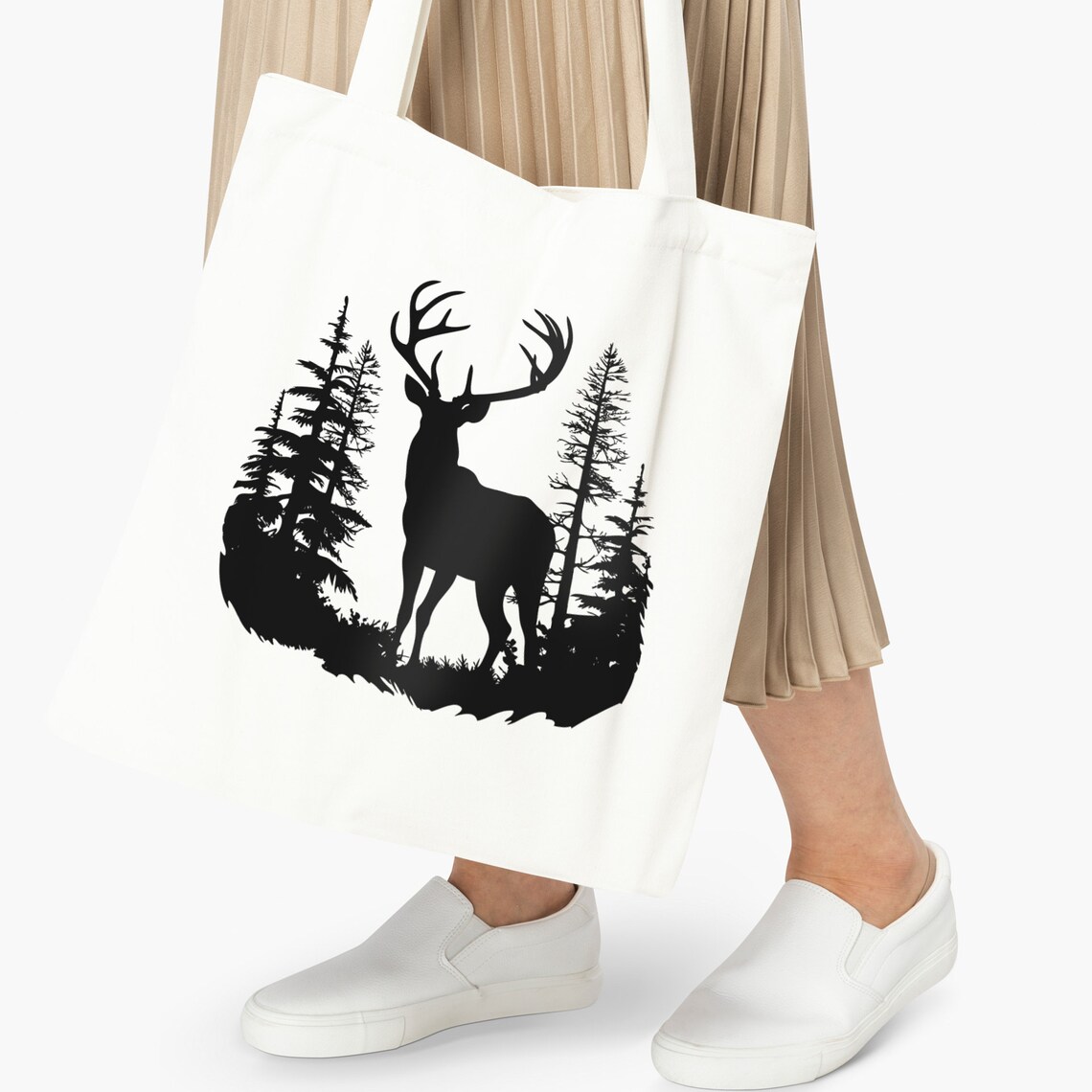Deer Forest Silhouette Stag Shape SVG Pdf Dxf Png Deer - Etsy