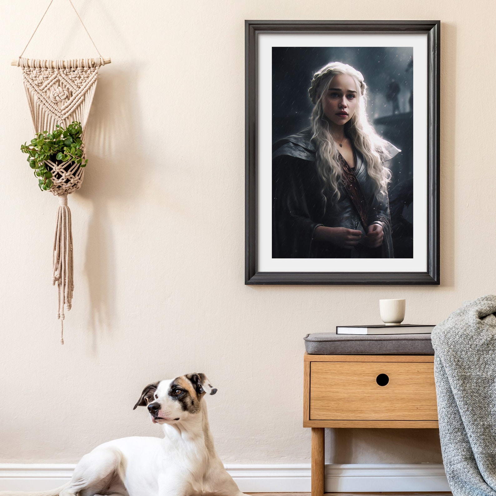 Daenerys Targaryen Game of Thrones Digital | Got Wall Art Print ...