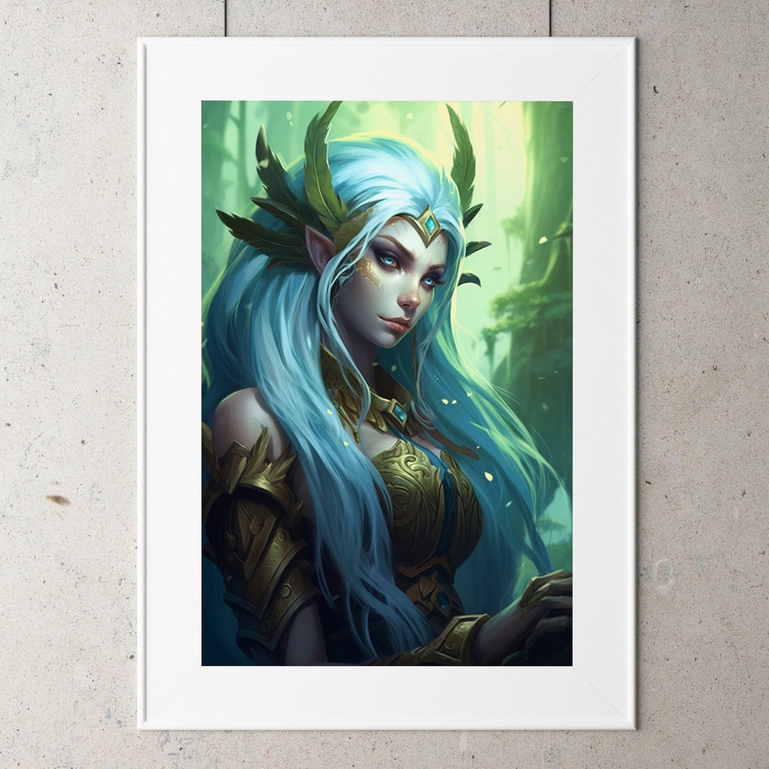NEW! Printable Wall Art | World of Warcraft Elf Wall Art Print ...