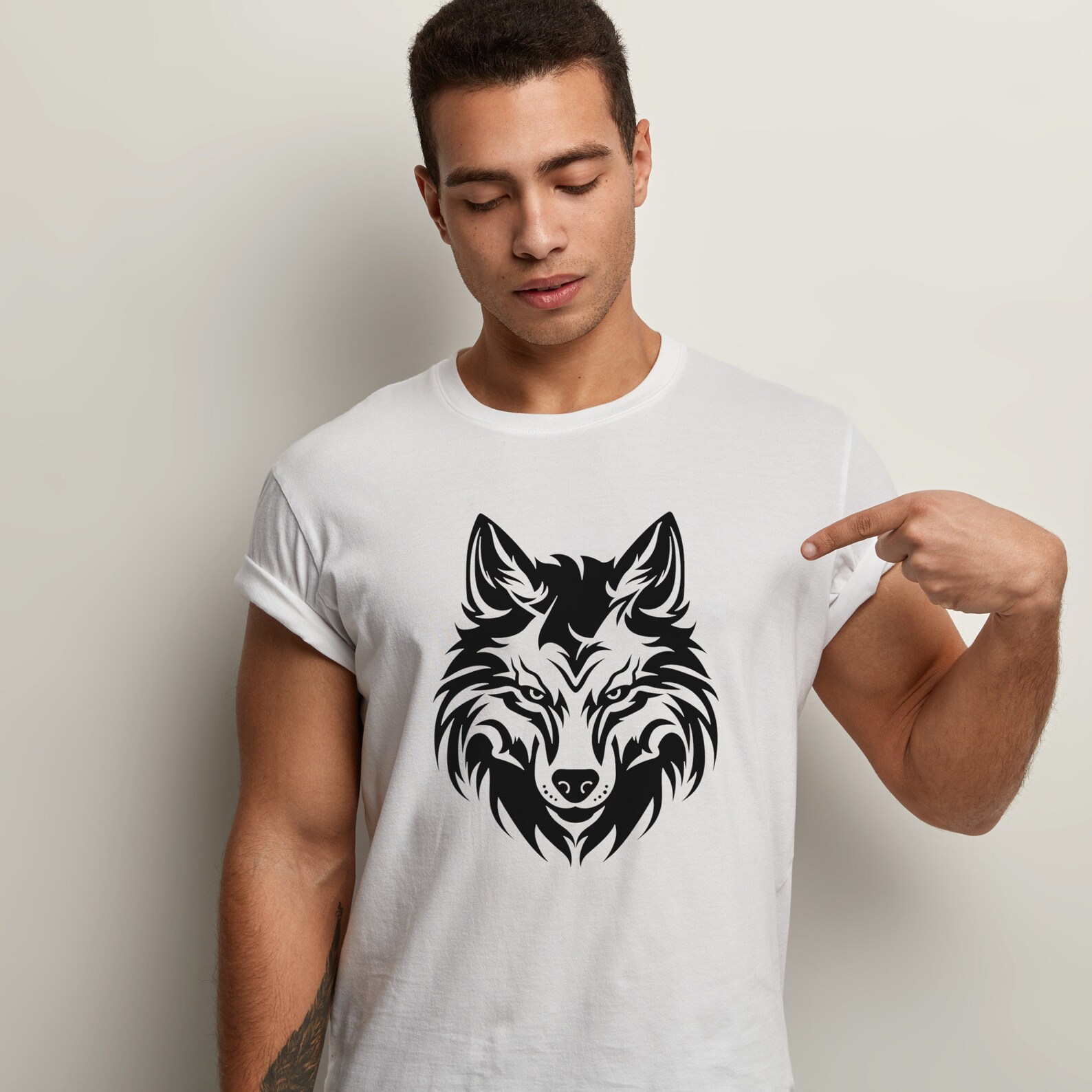 BIG Wolf Head Bundle Silhouette Pack, Wolf Face SVG, Pdf, Dxf, Png ...