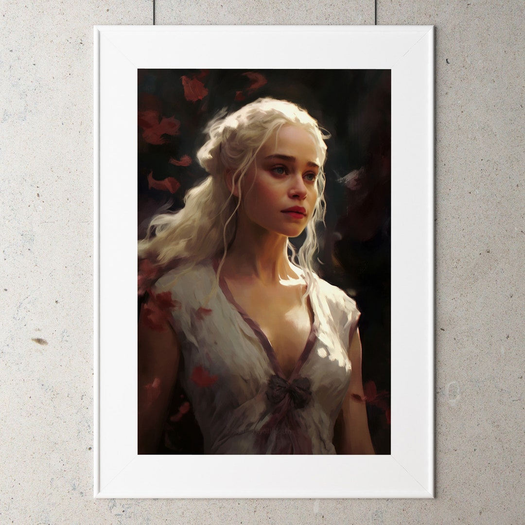 Daenerys Targaryen Game of Thrones Digital | Got Wall Art Print ...