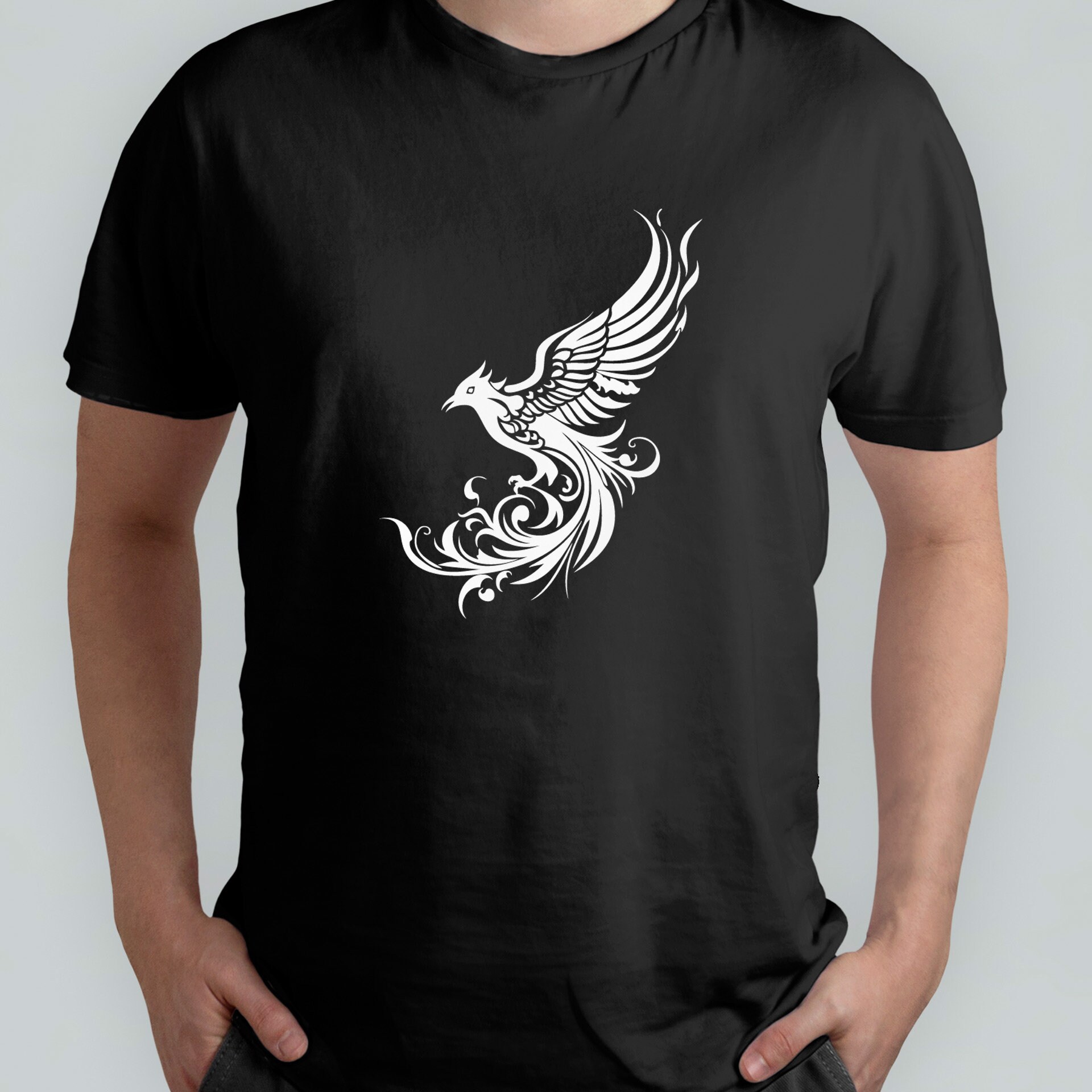 Fancy Bird Silhouette, Bird SVG, Pdf, Dxf, Png, Bird Clipart, Bird ...